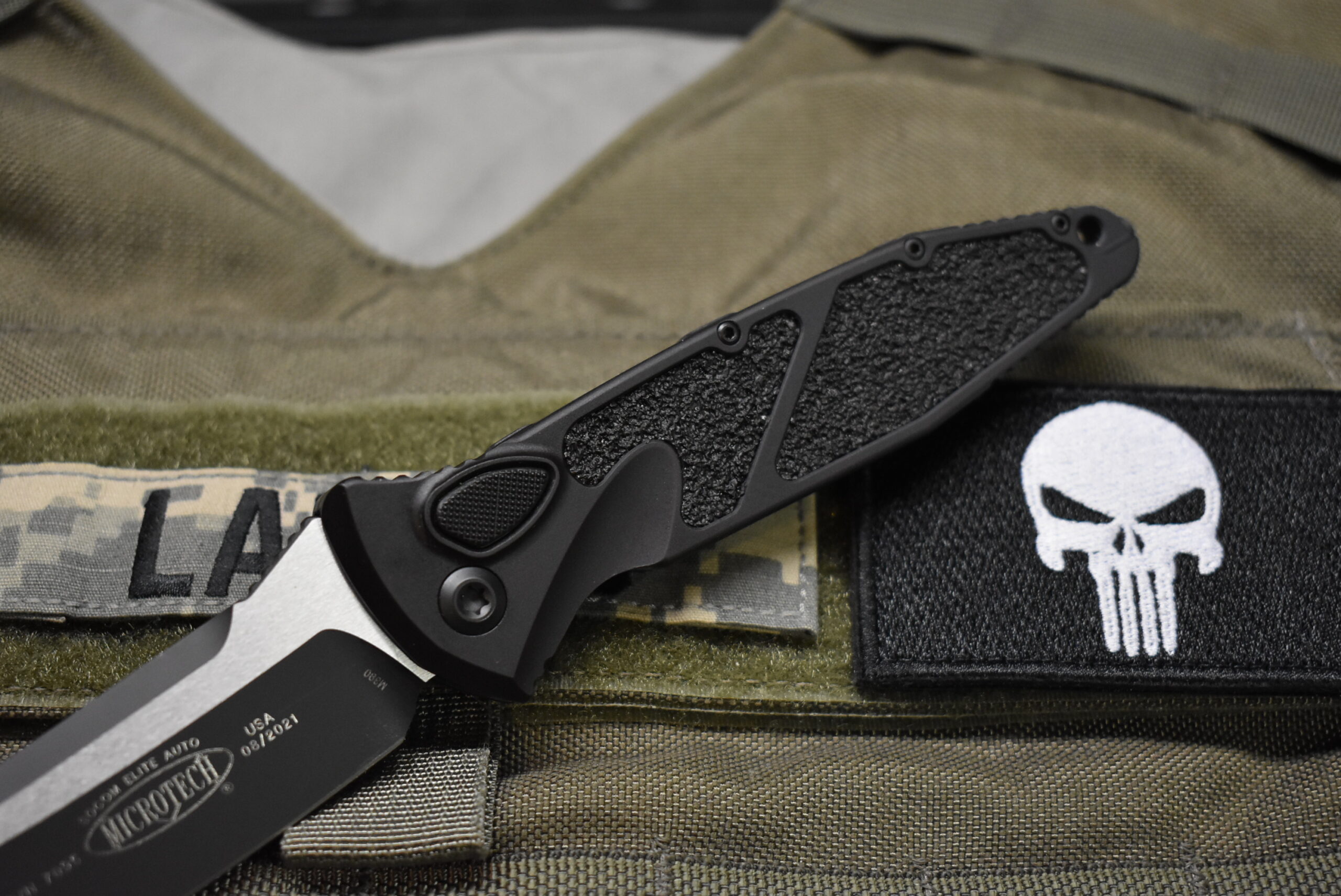 Microtech Socom Elite SE Black Tactical 160A-1T - LANTAC Knives